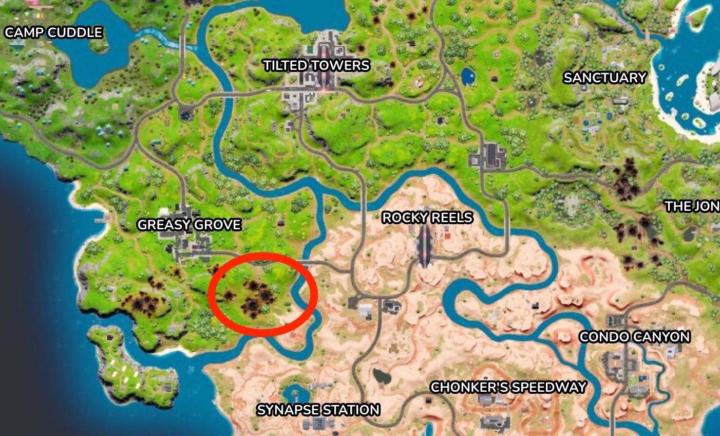 Fortnite: Where to Find All Omni Chips at Crispy Crater (Week 6)
