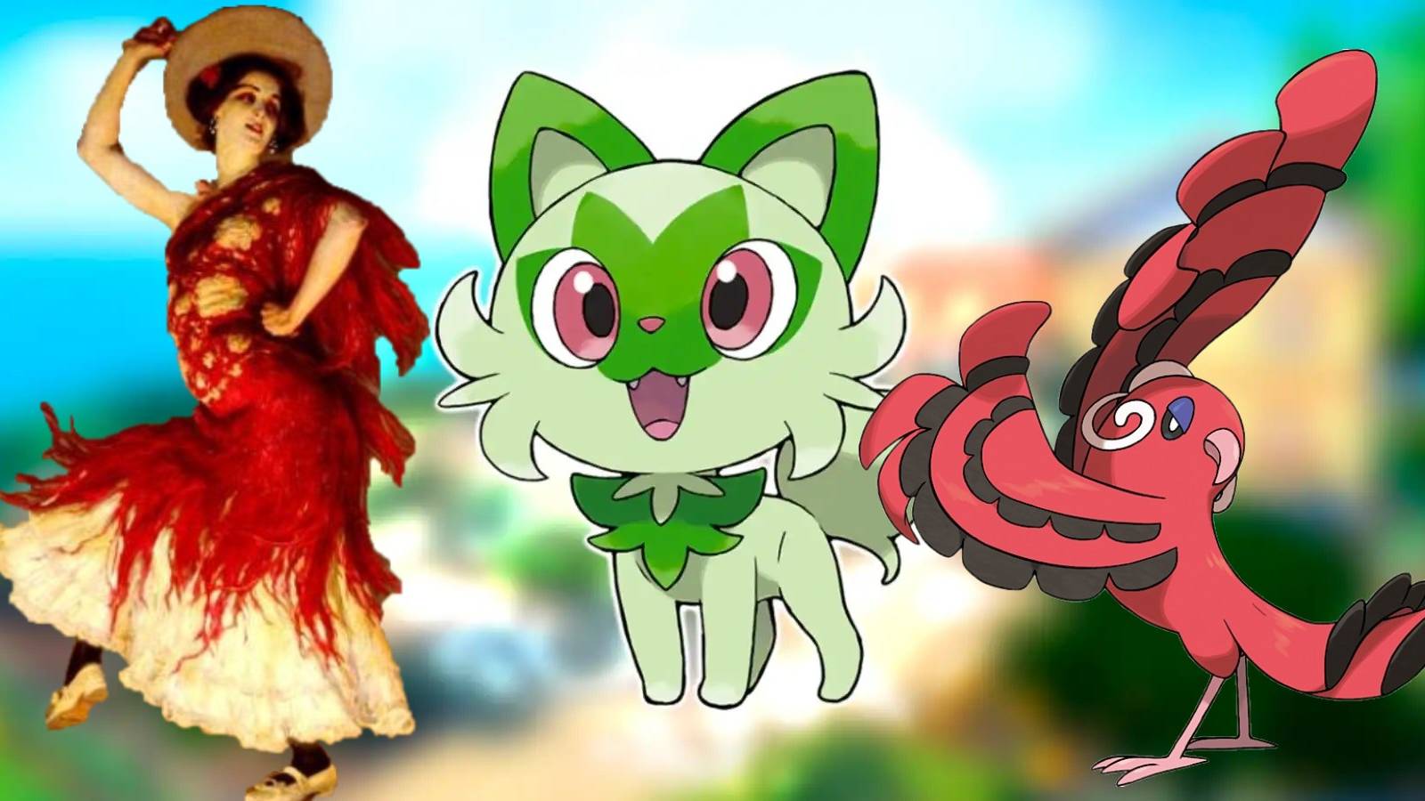 Pokemon Scarlet and Violet: Sprigatito's Possible Flamenco Inspiration ...