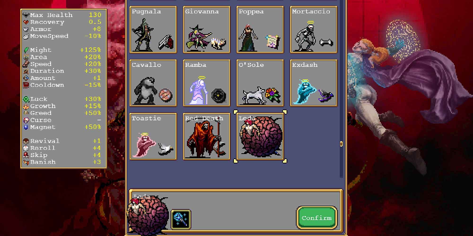 Vampire Survivors: Best Arcana Builds