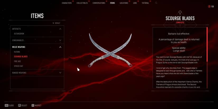 vampire hunter weapons list