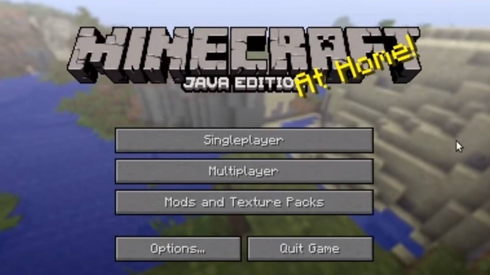 Minecraft Player Shares Awesome Concept For a New Title Screen