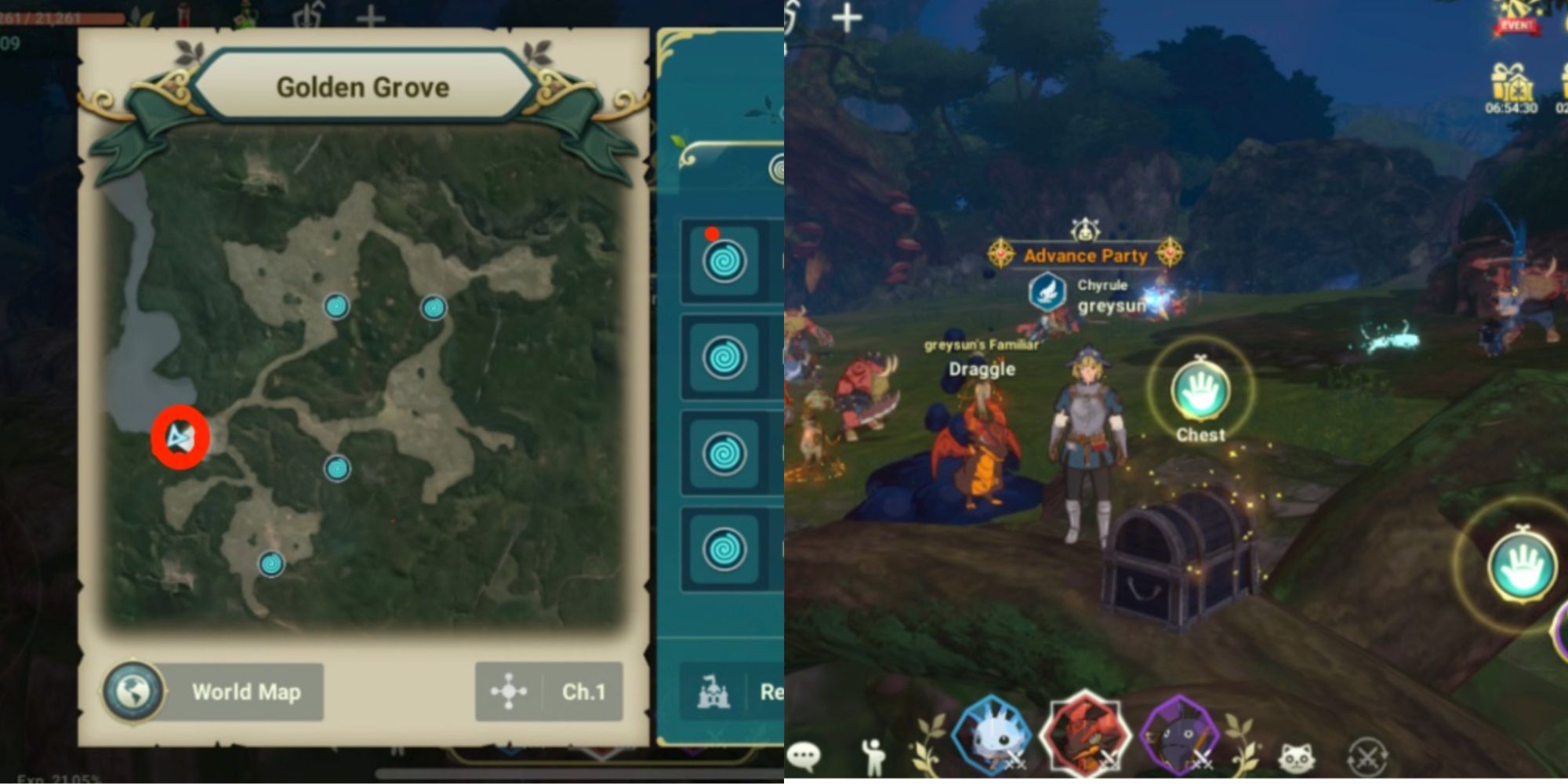 Ni no Kuni: Cross Worlds - Golden Grove Chest Locations