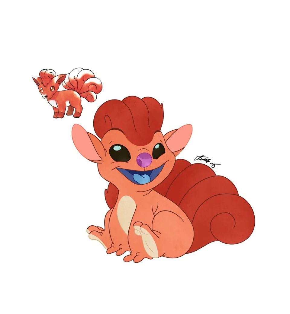 Fan Art Combines Pokemon and Lilo and Stitch
