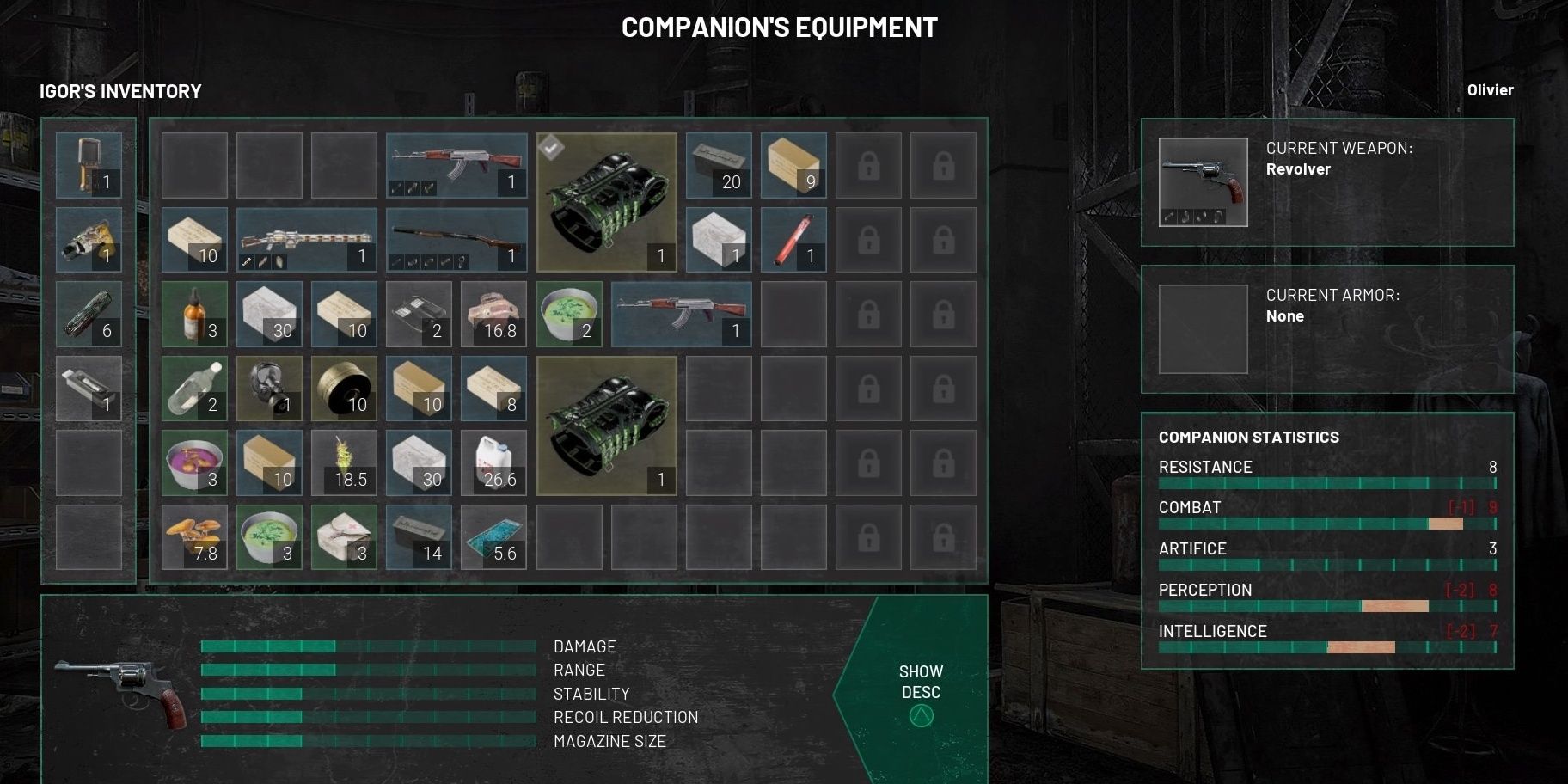 Chernobylite: The Best Weapons For Companions