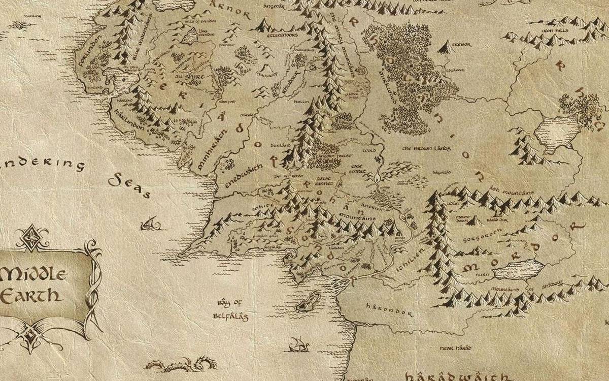 Middle Earth World Map