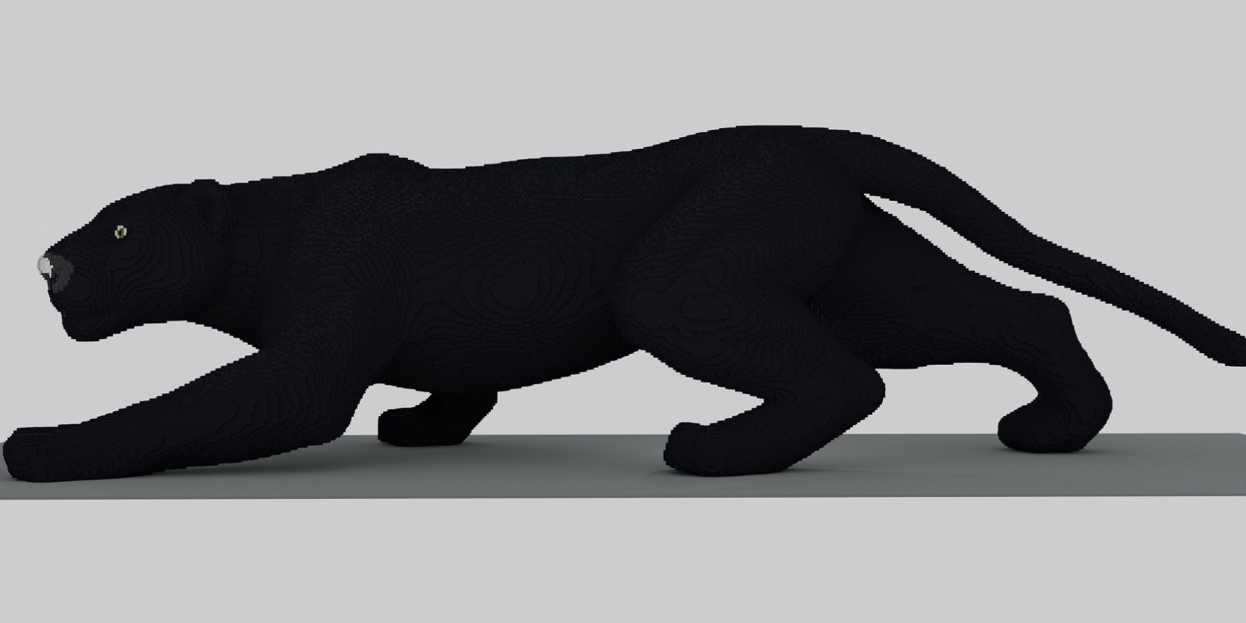 Minecraft Player Creates Realistic Build Of A Panther