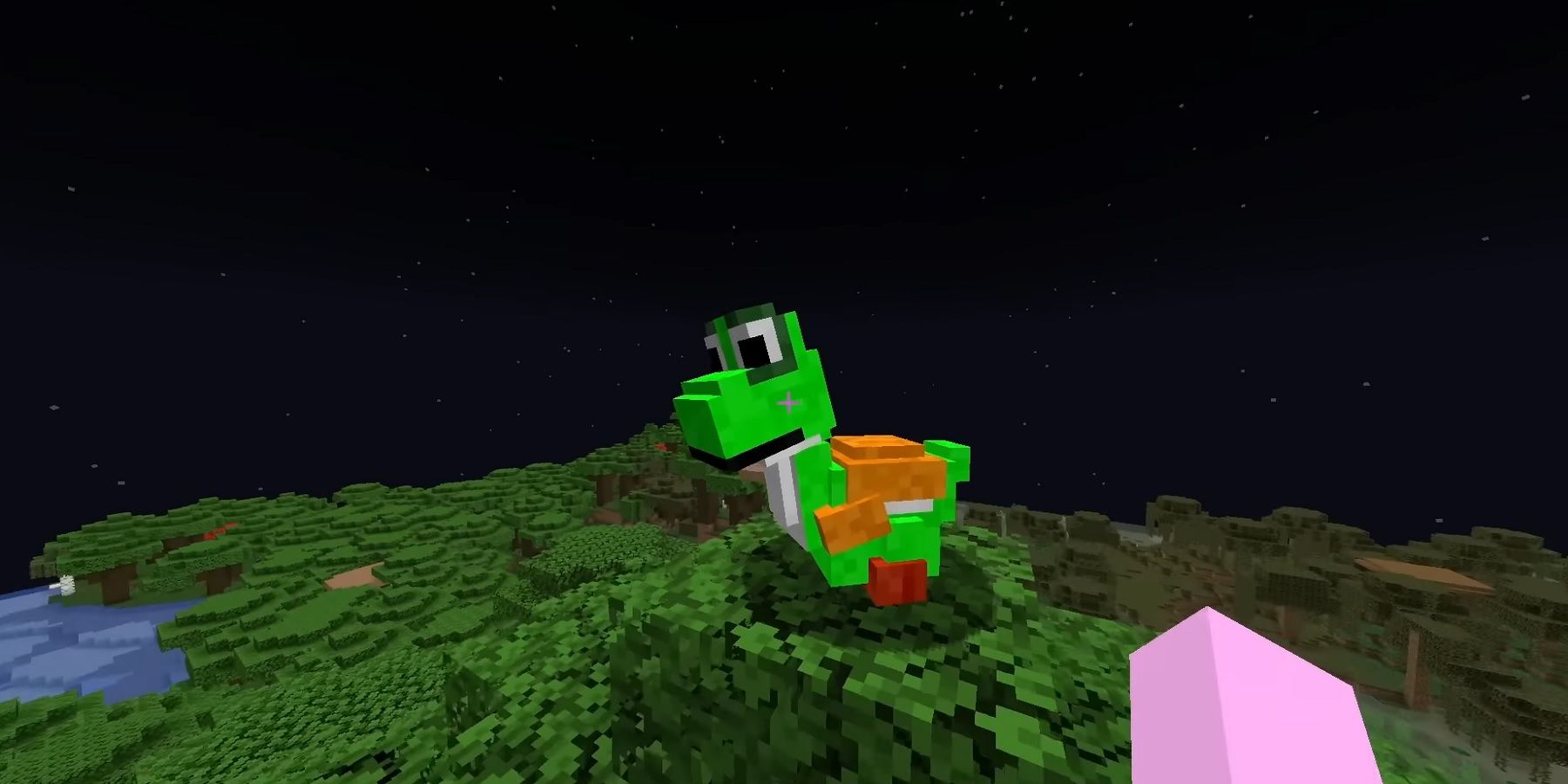 Minecraft Player Turns Mobs Into Mario Characters