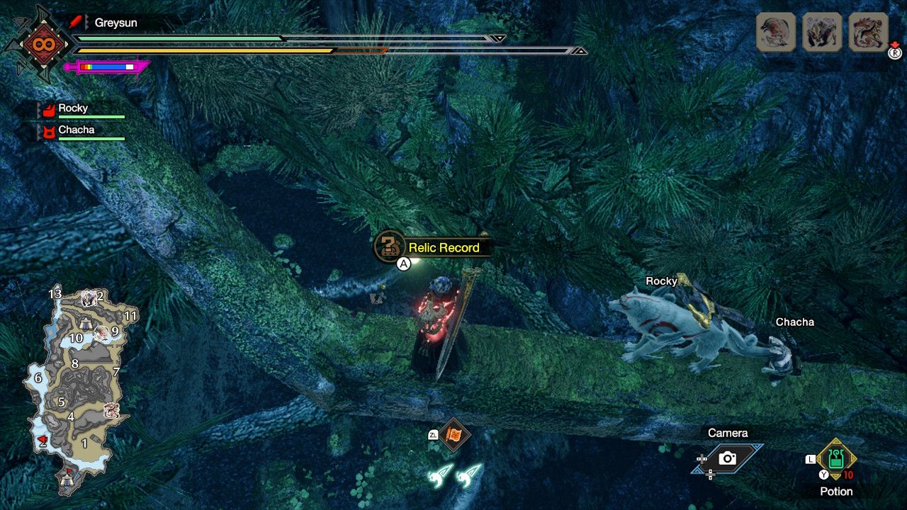 Monster Hunter Rise: All Shrine Ruins Relic Record Message Locations