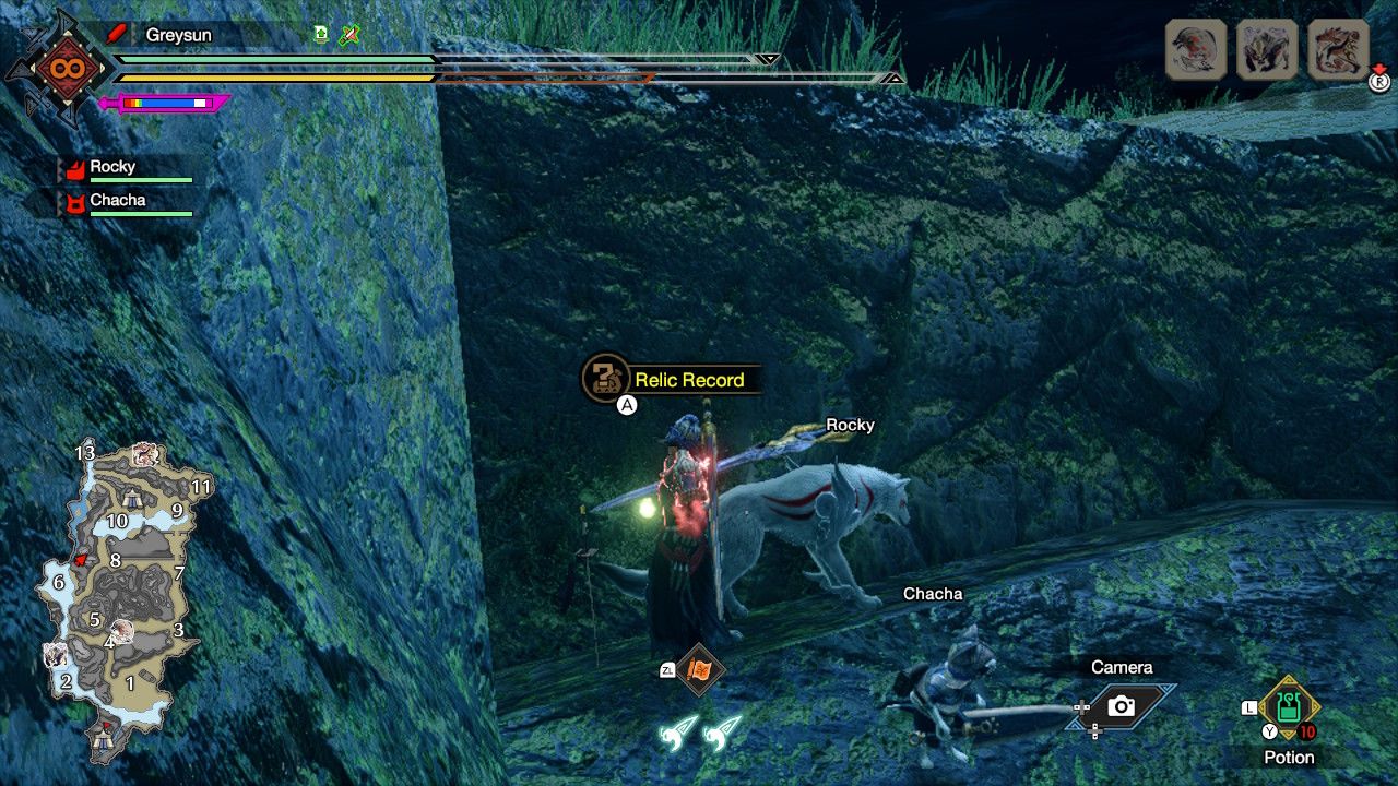 Monster Hunter Rise: All Shrine Ruins Relic Record Message Locations