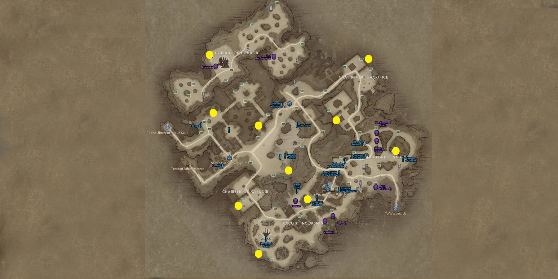 Diablo Immortal: Hidden Lair Locations