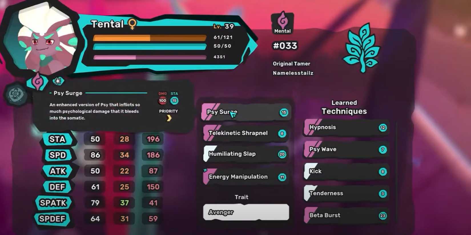 The Best Mental Type Temtem (& Where To Find Them)