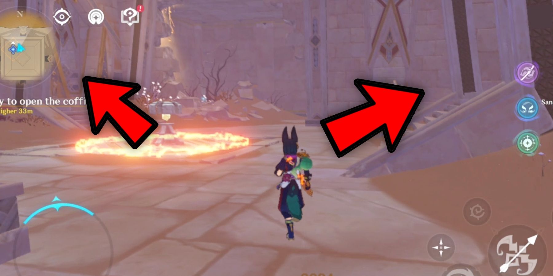 Genshin Impact: How To Try To Open The Coffin (The Secret Of Al-Ahmar)