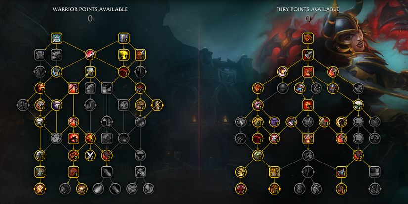 WoW Dragonflight: Fury Warrior Talent Builds