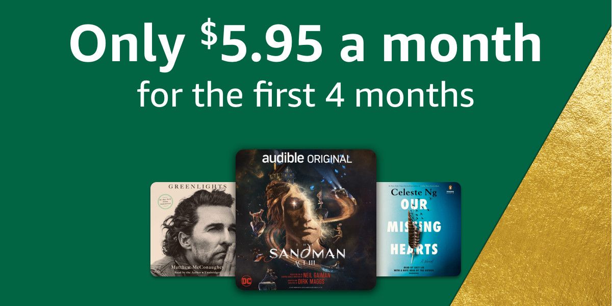 Book Lovers Rejoice: Save 60% On The First 4 Months of Audible