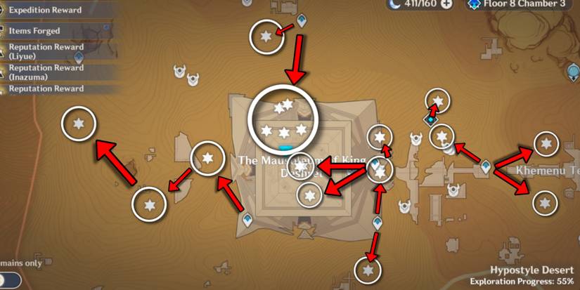 Genshin Impact: Primal Construct Farming Route