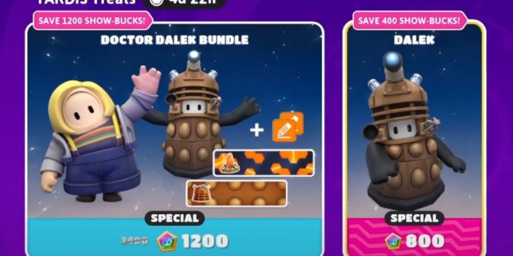 Fall Guys: How To Get Doctor Who Skins
