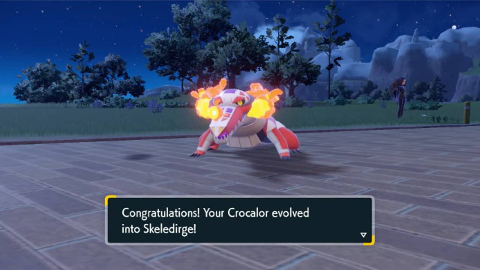 How Pokemon Scarlet and Violet's Skeledirge Compares to Past Fire Starters