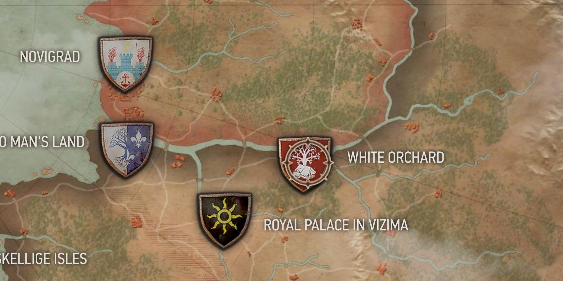 Best Witcher World Map The Witcher 3 World Map Reproduction Cave