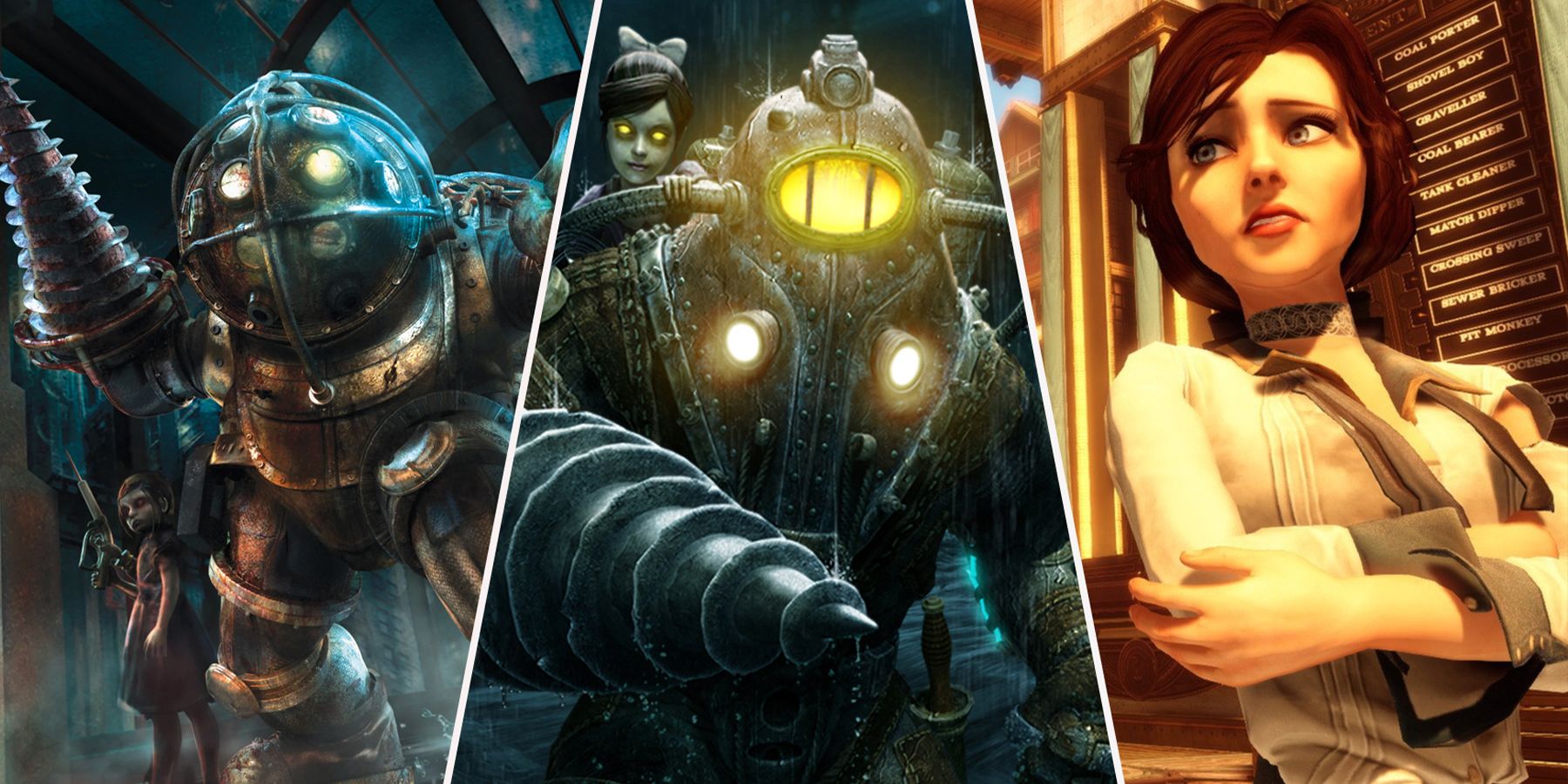 Big Sister Bioshock Unmasked Best Bosses Of The BioShock Franchise,