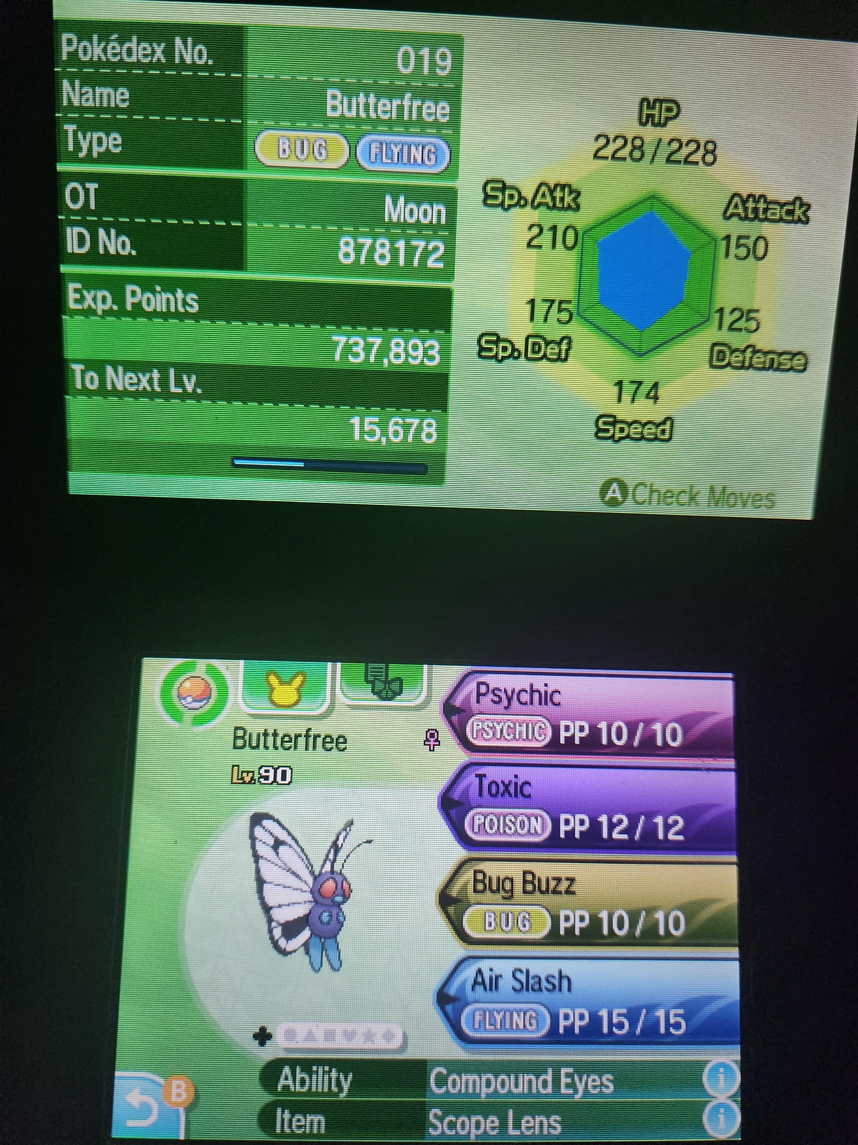 Pokemon Moon Player Beats Game With a Single Butterfree