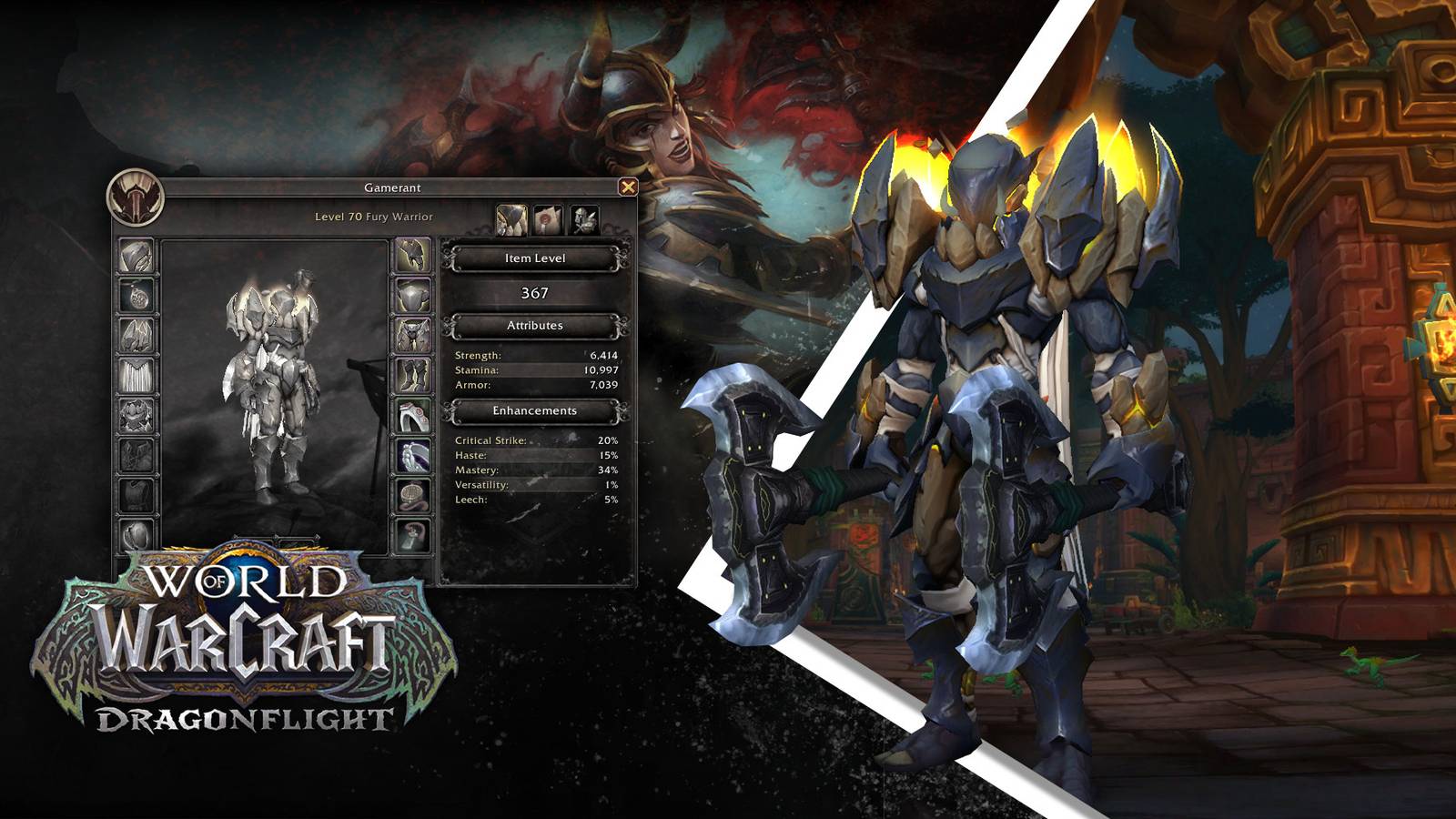 WoW Dragonflight: Fury Warrior Stat Priority