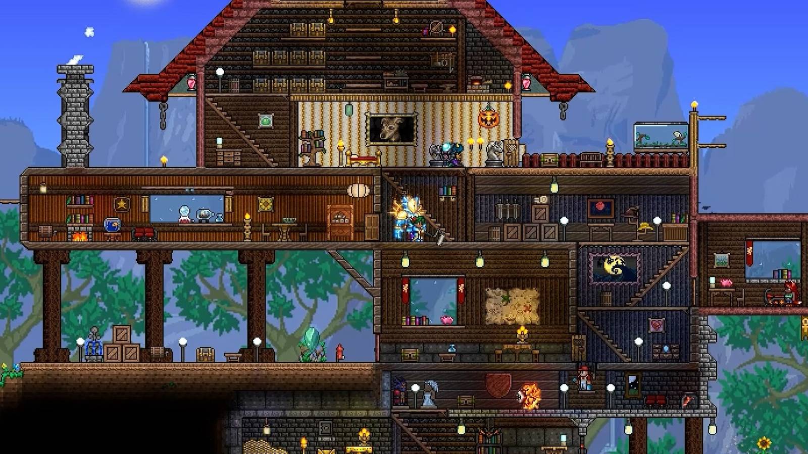 How to Make Stairs in Terraria