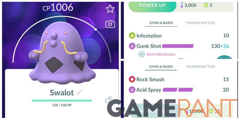 Pokemon GO: Best Moveset For Swalot