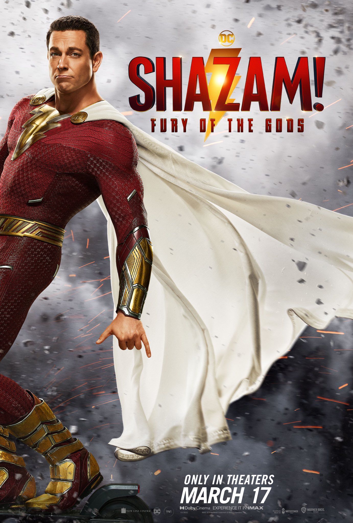 Zachary Levi Reveals New Shazam! Fury Of The Gods Poster