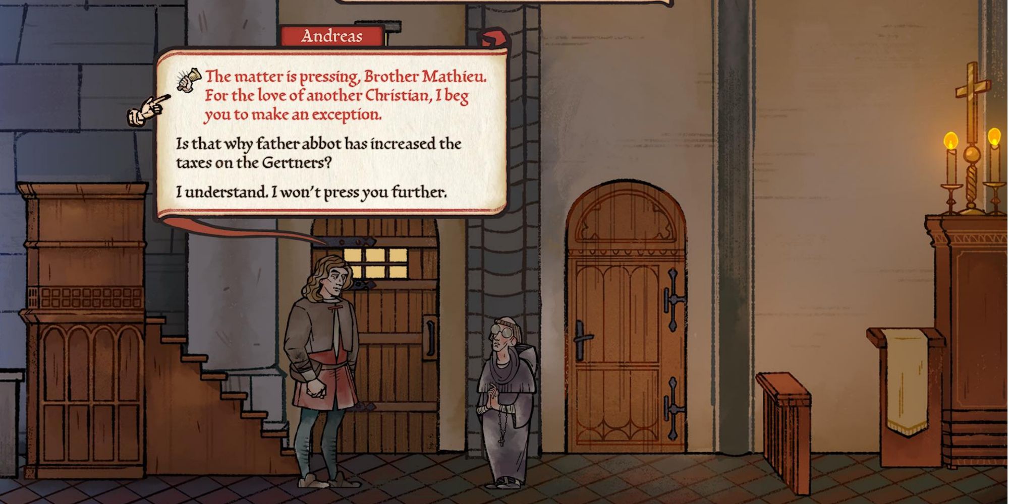 Pentiment: All Background Choices That Influence Andreas