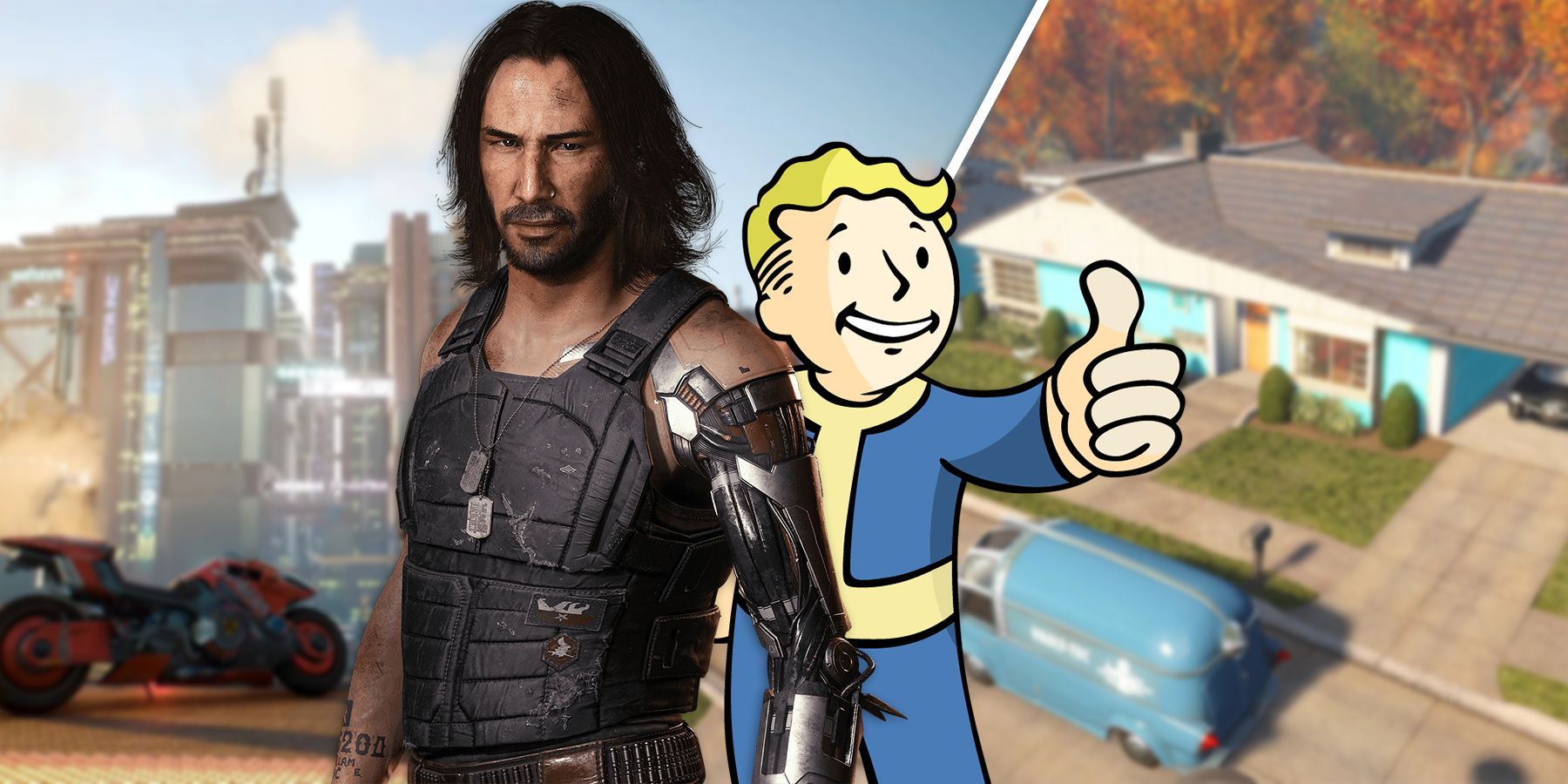 How The Year 2077 Compares in Cyberpunk and Fallout