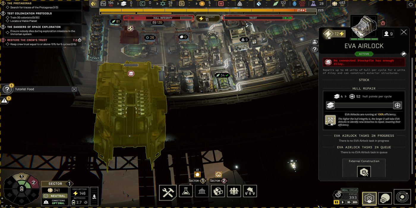 Ixion: How to Repair Hull