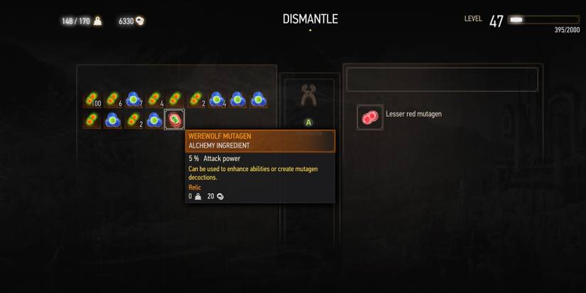 The Witcher 3: Mutagen Conversion Guide