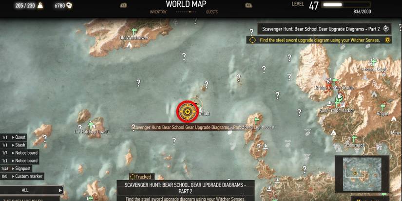 The Witcher 3 Scavenger Hunt: Bear School Gear