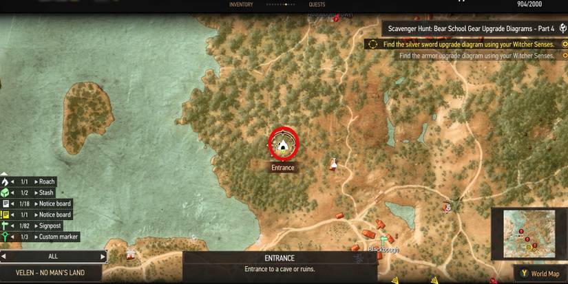 The Witcher 3 Scavenger Hunt: Bear School Gear