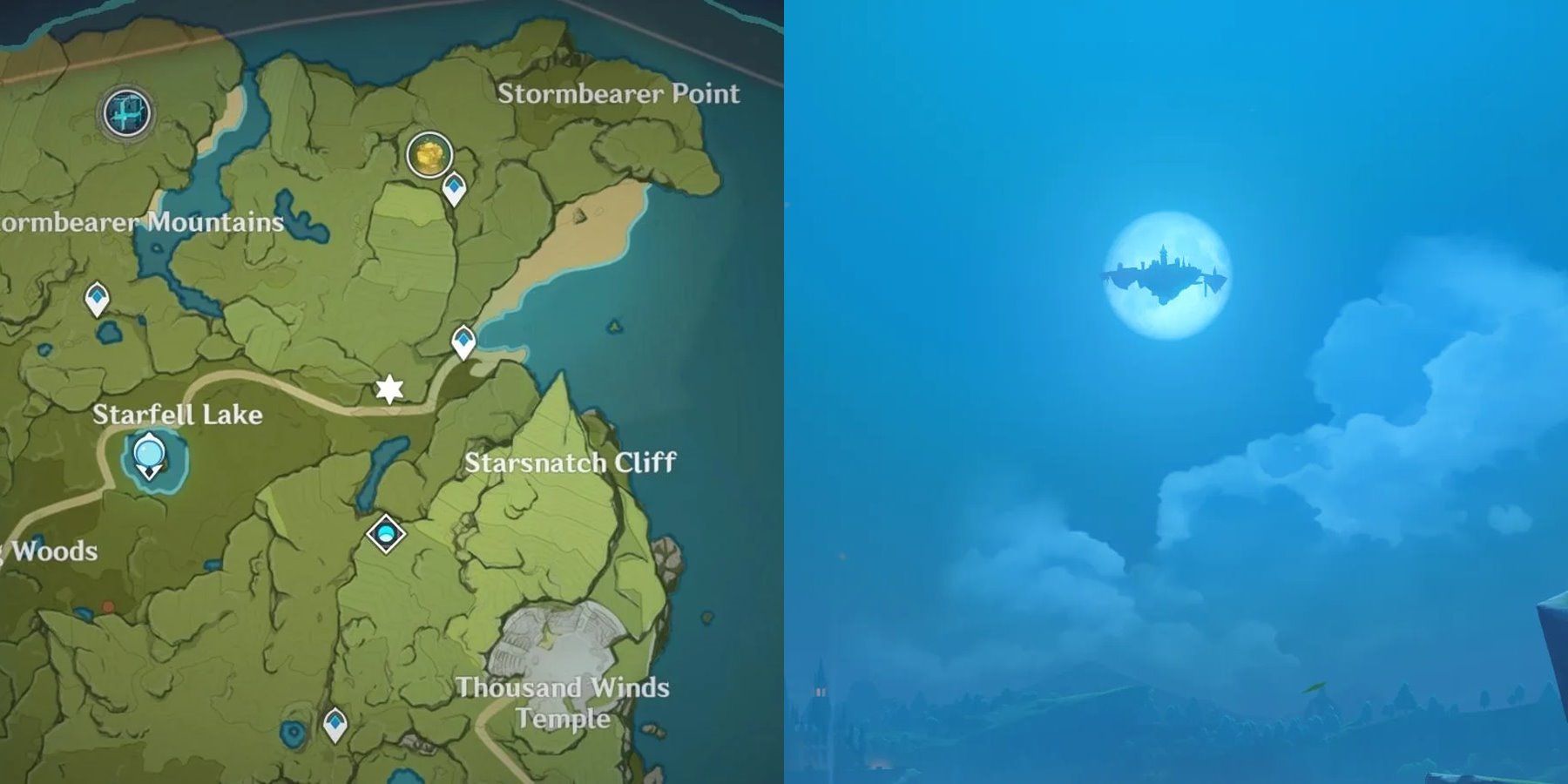 Genshin Impact Player Shares Perfect Spot For Celestia Picture