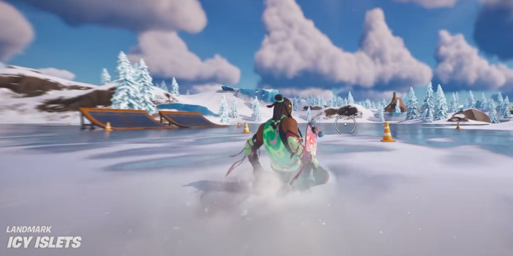 Fortnite: Best Location To Slide For 30 Meters Continuously on Ice