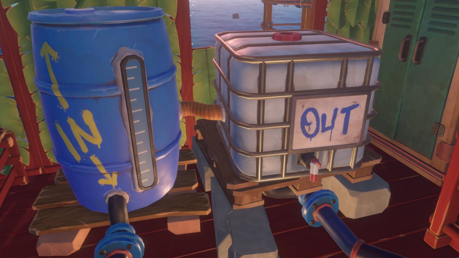 Raft: How to Use the Water Tank