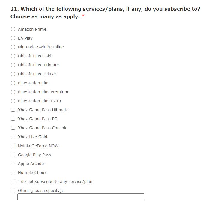 Ubisoft Plus Subscription Tiers Hinted at in Survey [UPDATED]