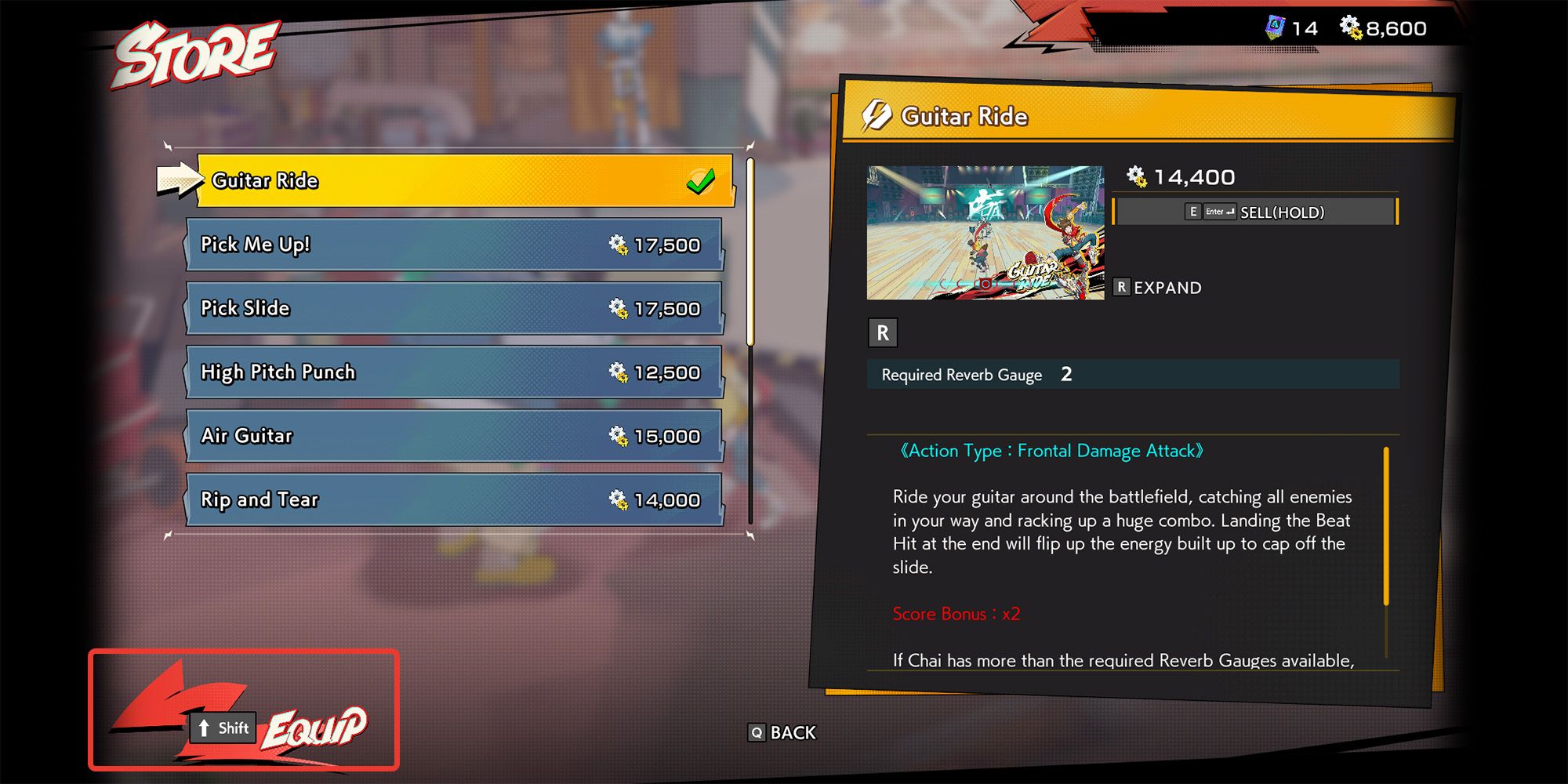 Hi-Fi Rush: How to Equip Special Attacks