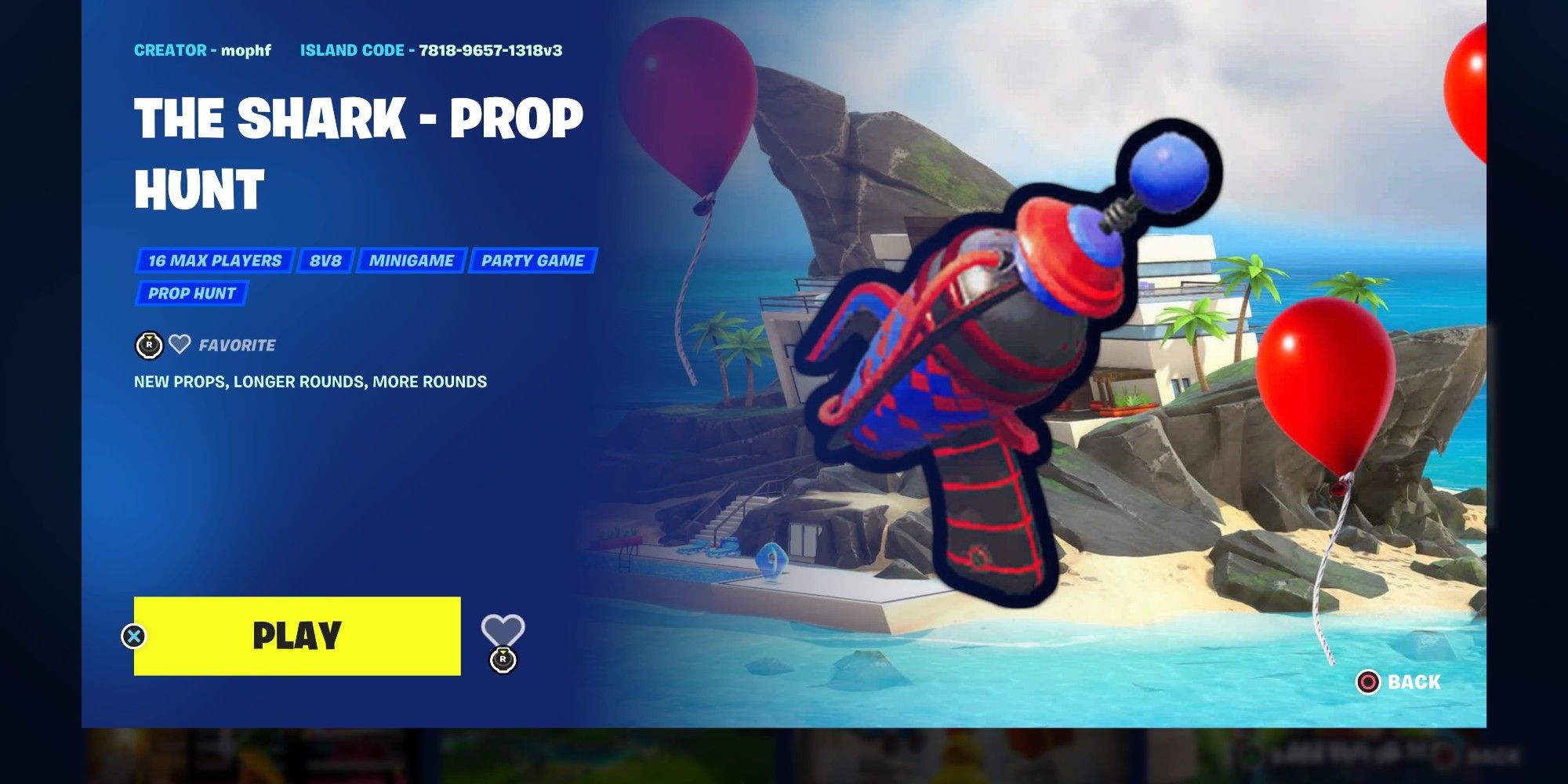 Fortnite Best Prop Hunt Maps And The Codes 2076