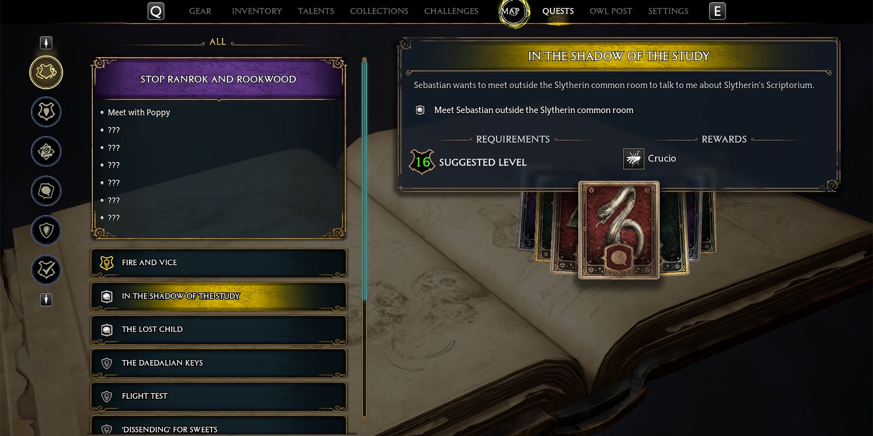 Hogwarts Legacy: In The Shadow Of The Study Quest Guide