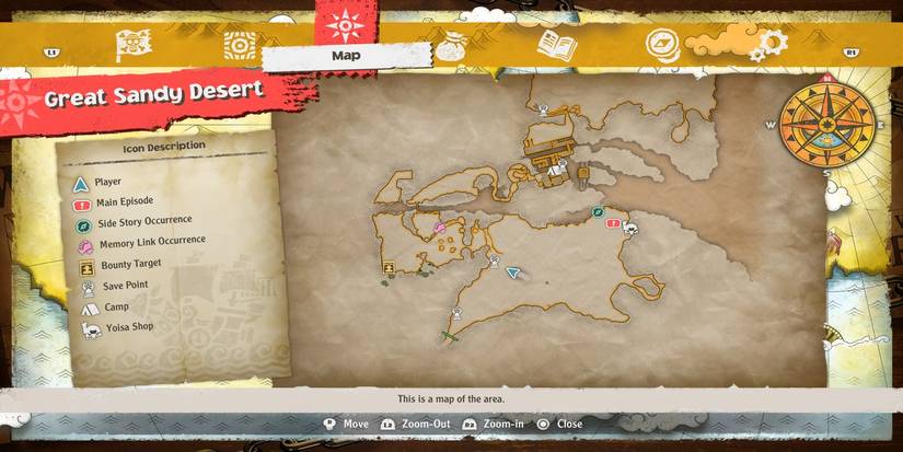 One Piece Odyssey: Great Sandy Desert Cube Fragment Locations