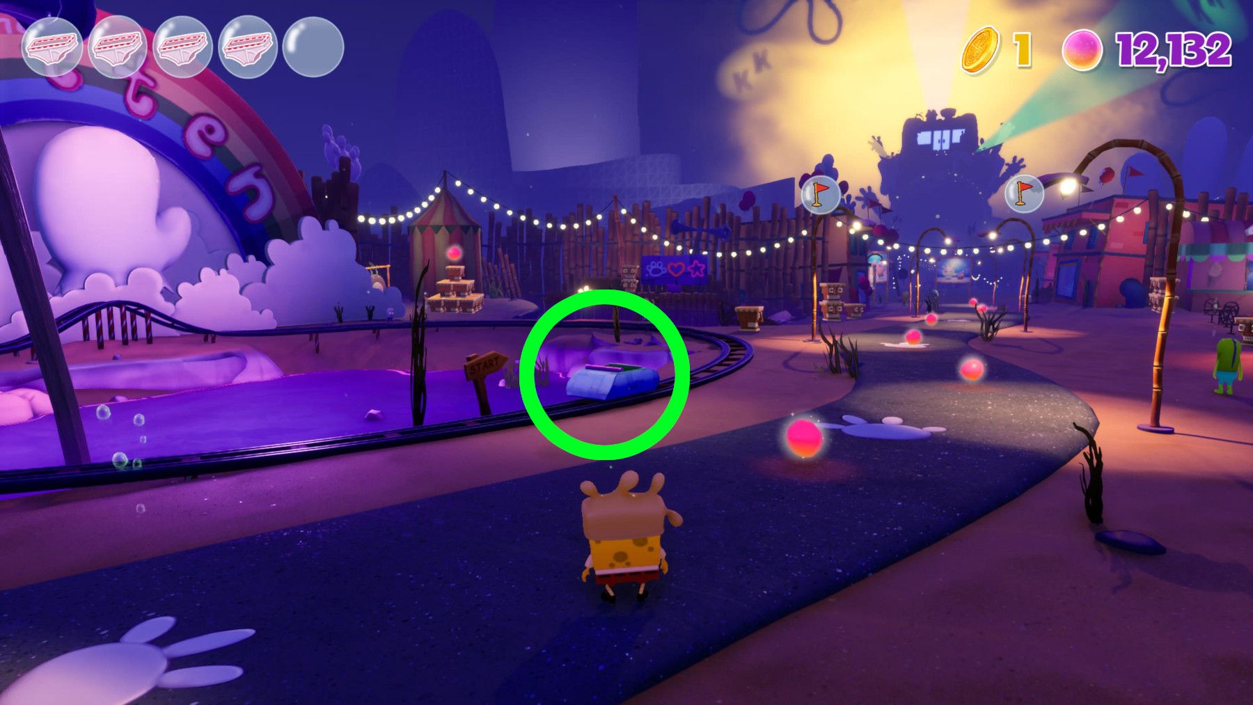 SpongeBob SquarePants: The Cosmic Shake - Jelly Glove World Coin Locations