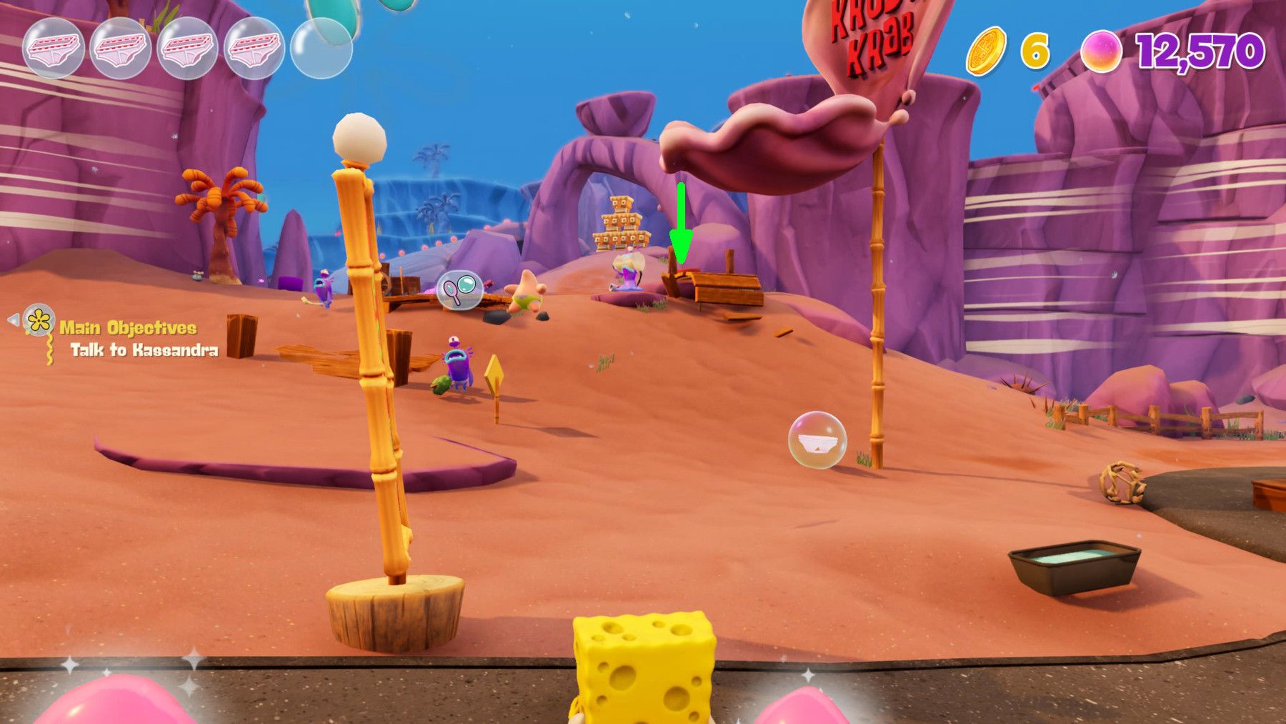 SpongeBob SquarePants: The Cosmic Shake - Sticky Note Locations