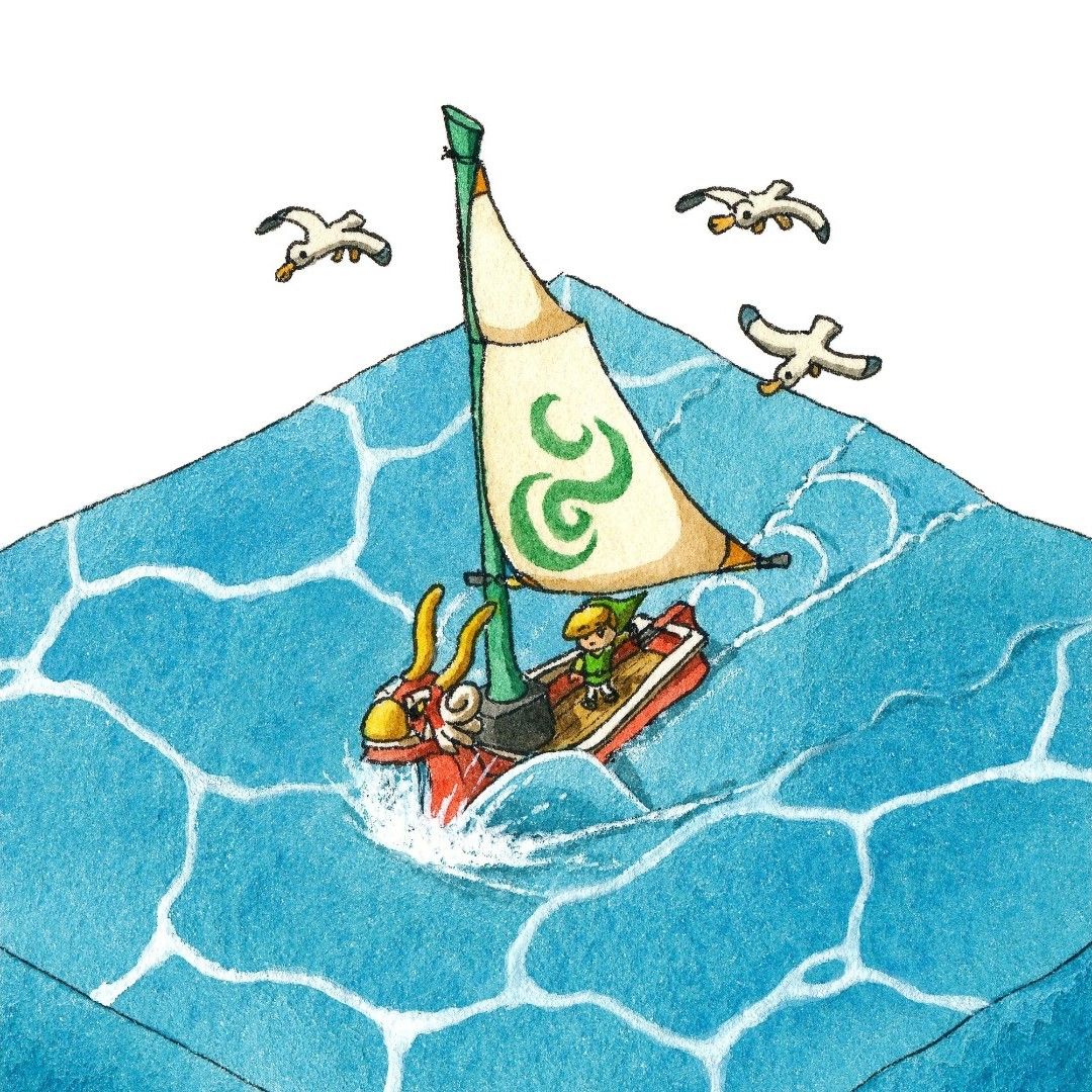 Zelda Fan Creates Neat Isometric Picture Of Link Based On The Wind Waker