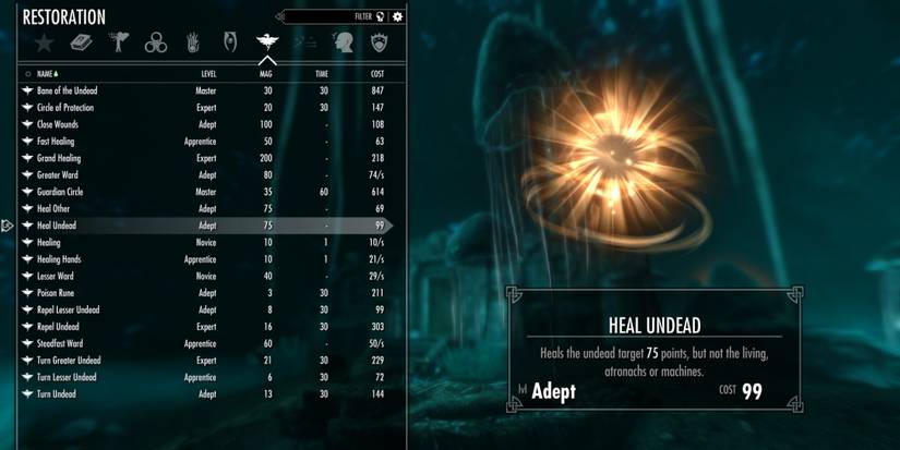 Skyrim Best Restoration Spells