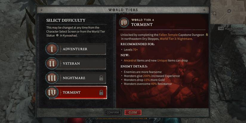 How to Change Difficulty (World Tiers) in Diablo 4