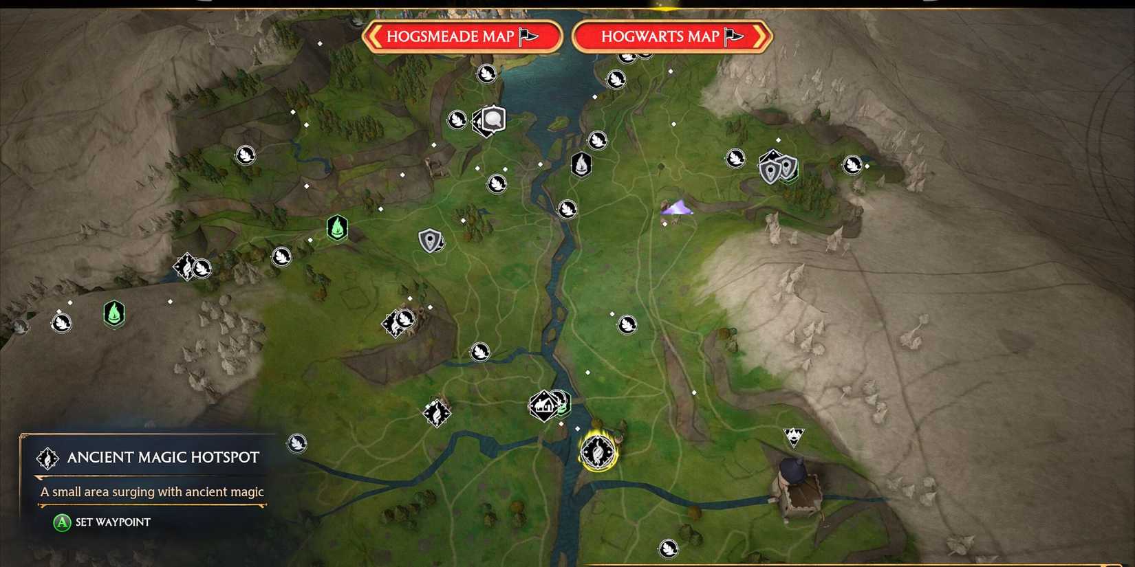 Where To Find All Ancient Magic Hotspots In Hogwarts Legacy