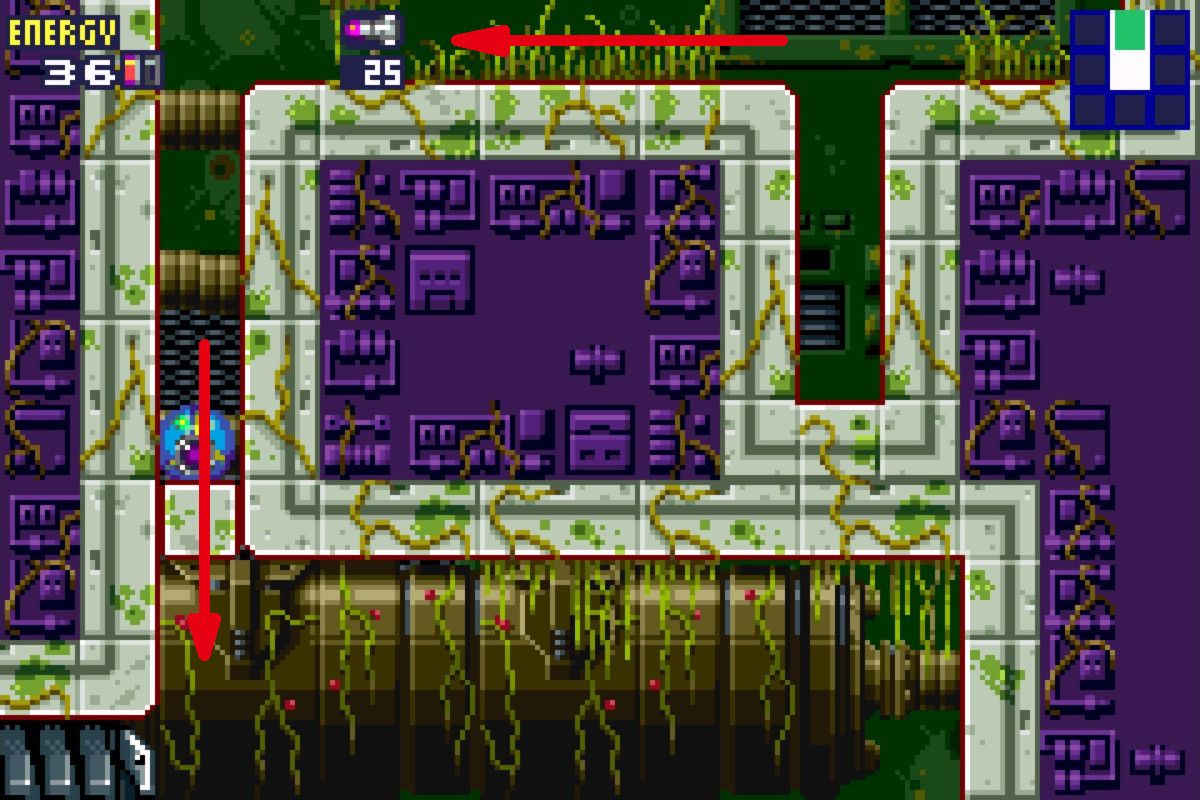 Metroid Fusion: Where to Go After Bomb (Stuck in Sector 2)