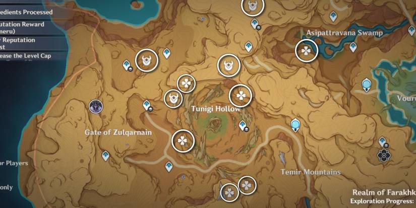 Genshin Impact: All Fravashi Tree Locations (Pale Fire)